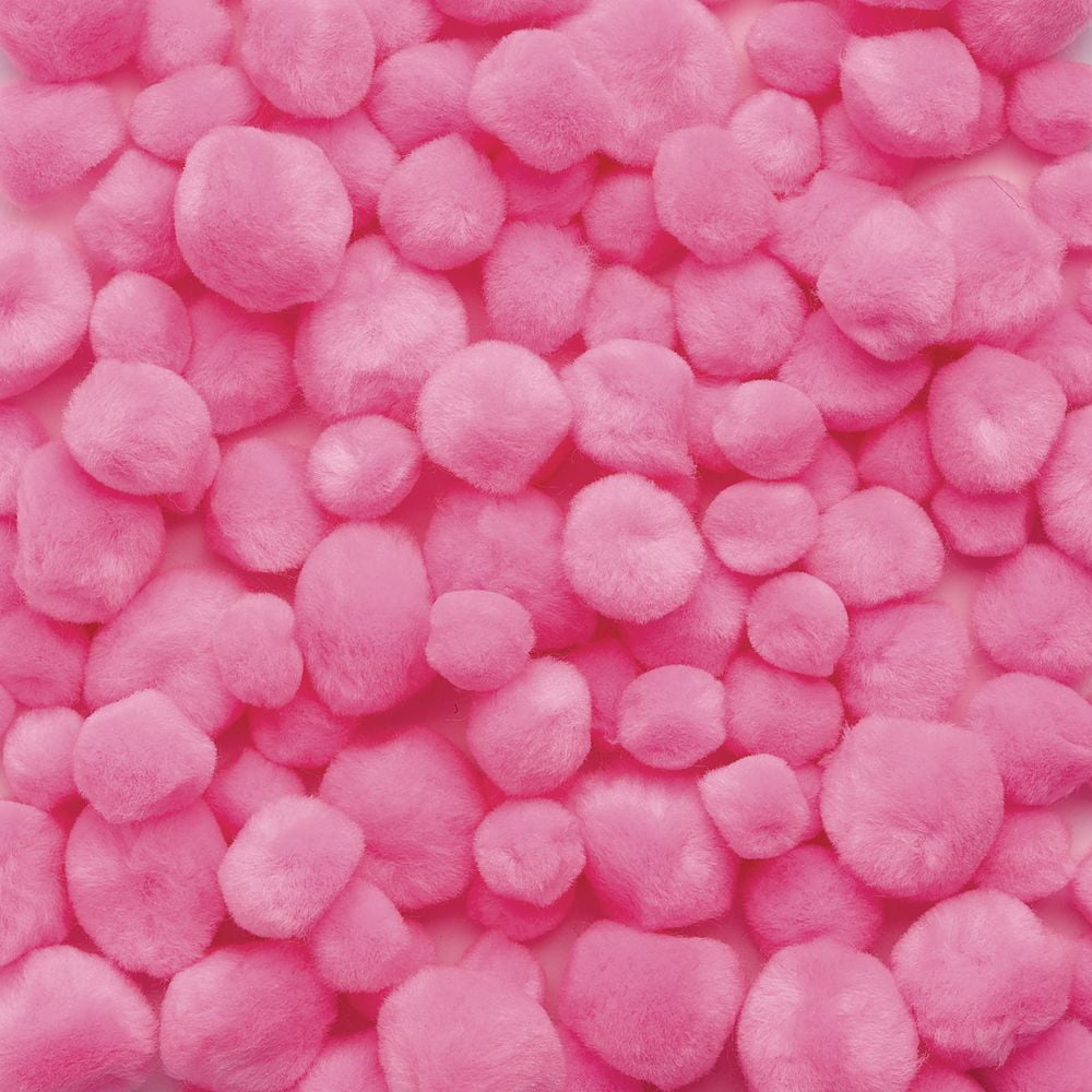 Colorations Pom-Poms, Pink - 100 Pieces - Walmart.com