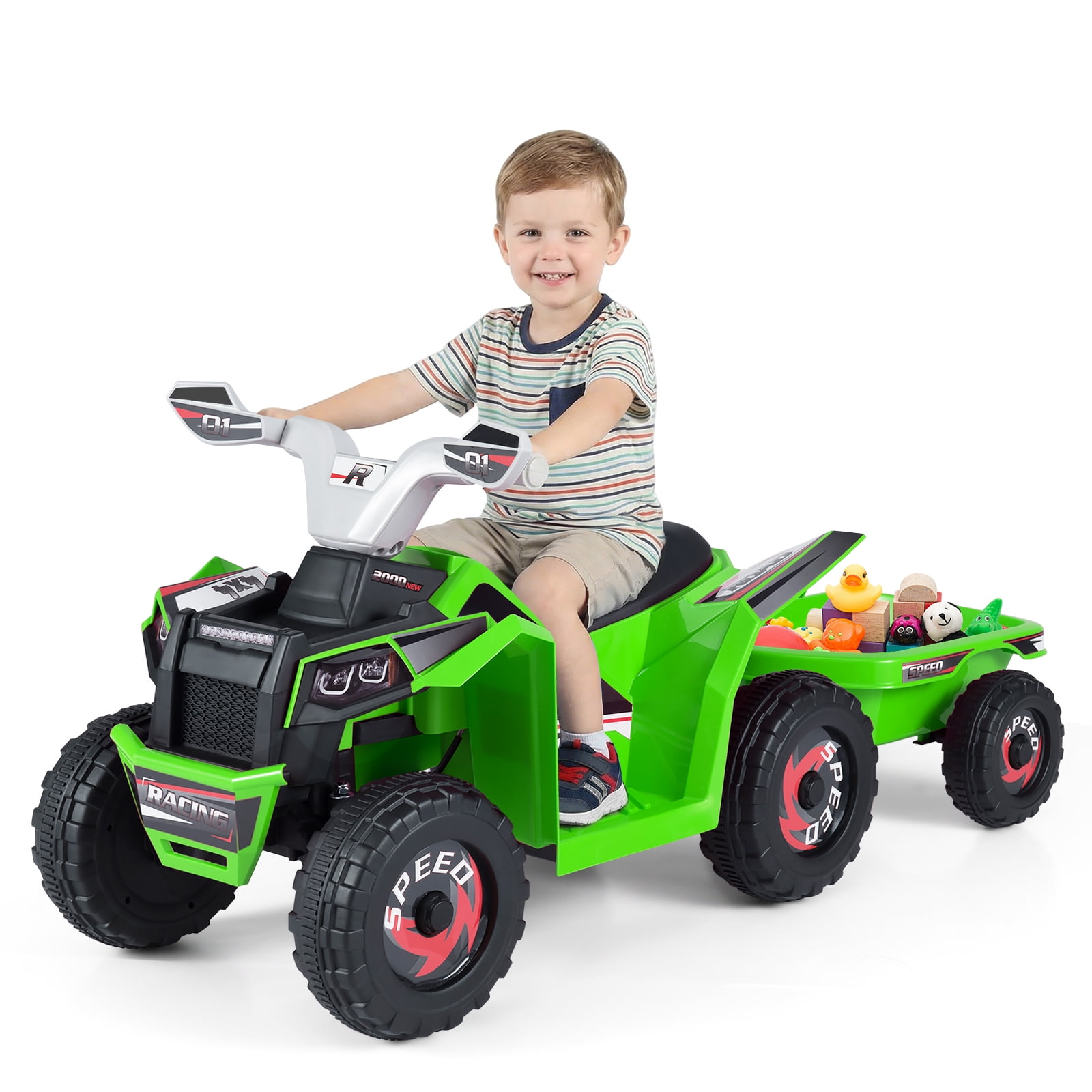 Click here for Gymax Kids Electric Atv Car 6v Battery-Powered Rid... prices