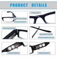 3 Pack Reading Glasses with Lights and Magnifier Reading Glasses with ...