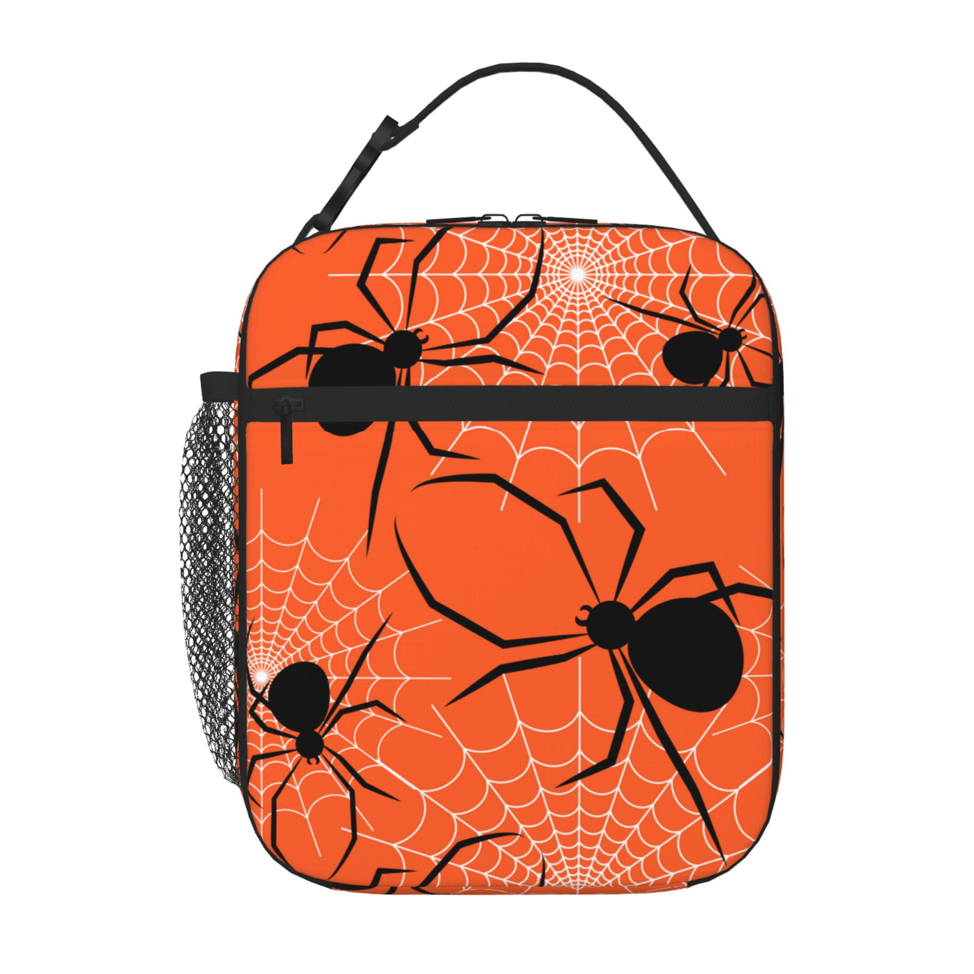 TEQUAN Portable Lunch Bag, Cartoon Spiderweb Spiders Pattern Reusable ...
