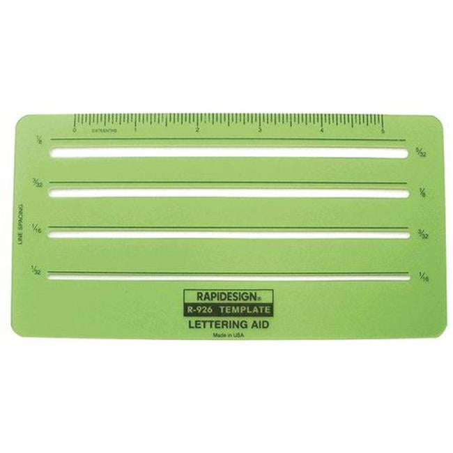 Rapidesign 926R Lettering Aid Template - Walmart.com