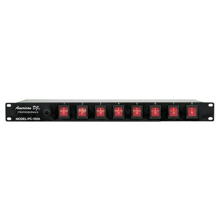 ADJ American DJ PC-100A 19 Inch Rack Light Power Distribution Center ...