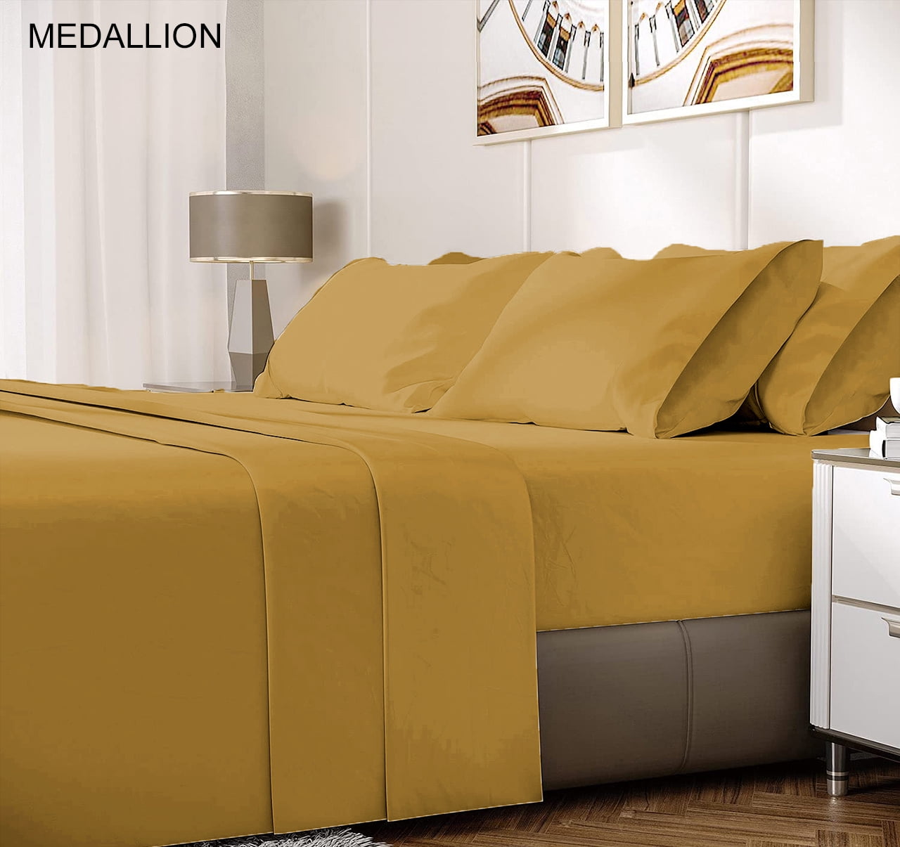 Premium Luxury 6-Piece Rayon from Bamboo Sheet Set with Deep Pockets ...