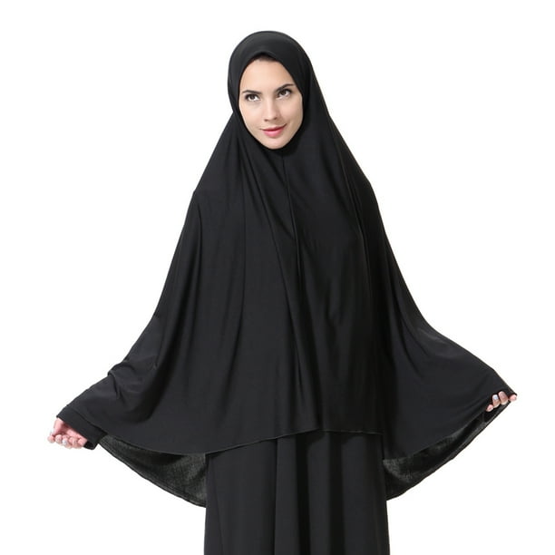 Womens for Extra Long Milk Fiber Muslim Arab Hijab Elegant Solid Color ...
