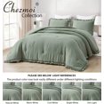 Chezmoi Collection Nora 3-Piece Elegant Soft Sage Green Ruffled Edge ...