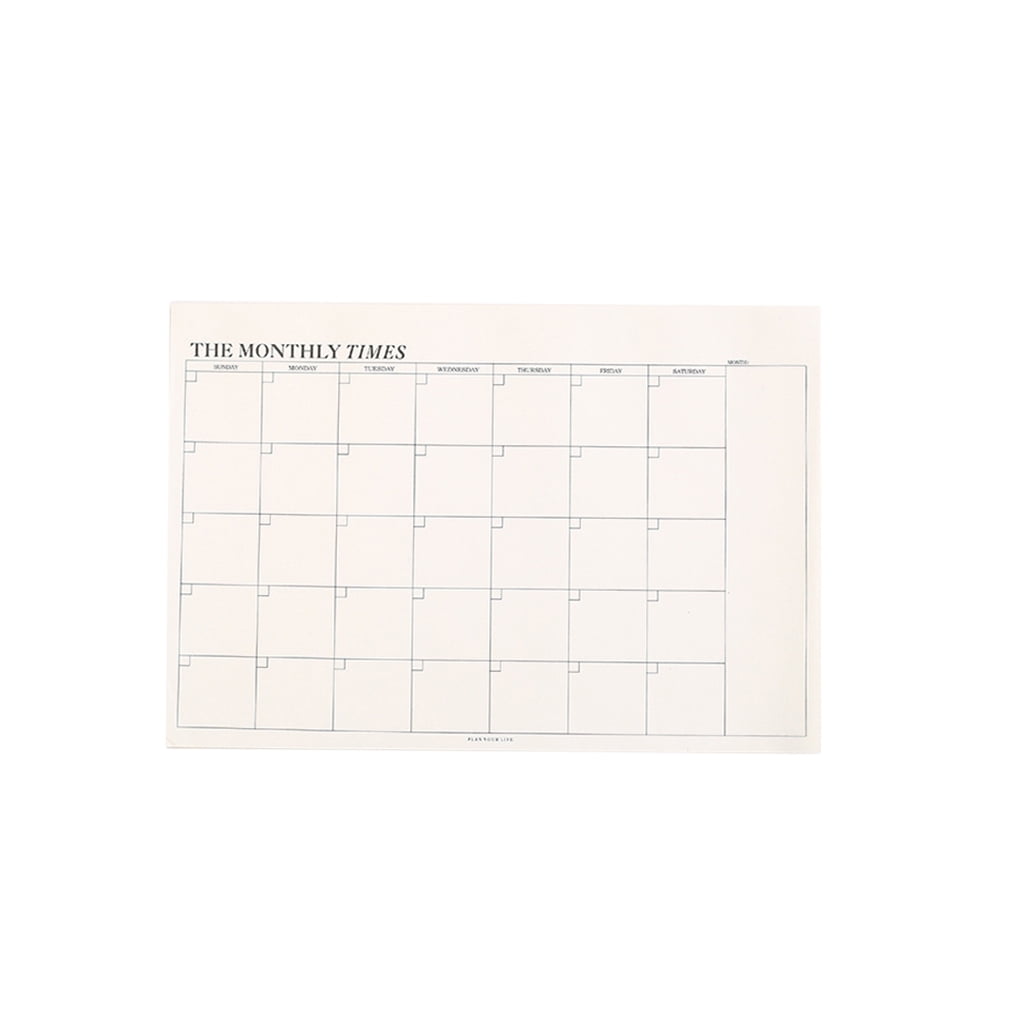 Monthly Calendar Pad Tear-Off Pad Collections Sheets Monthly Tasks ...