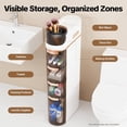 4-Tiers Narrow Slim Bathroom Storage Cart, Mobile Organizer with ...