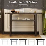 Console Table Rounded Edges Elegant Minimalist Entryway Table Display ...