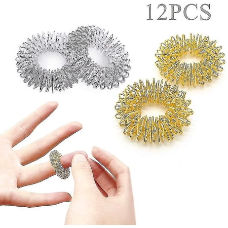 Zysd 12 Pcs Spiky Sensory Anxiety Ring For Finger Massage Hand ...