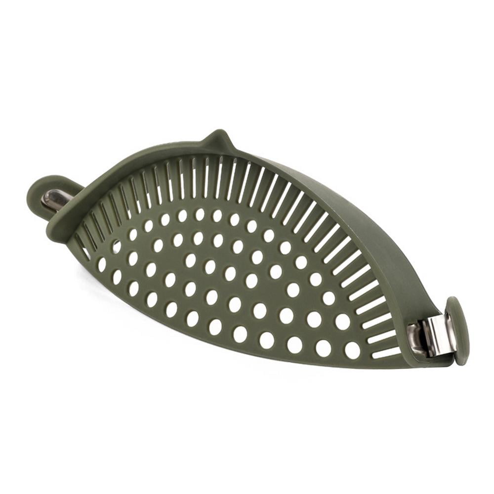 Tohuu Silicone Food Strainer Adjustable Snap on Water Drainer for ...