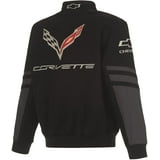 JH Design Men's Chevy Corvette C7 Jacket an Embroidered Classic Twill ...