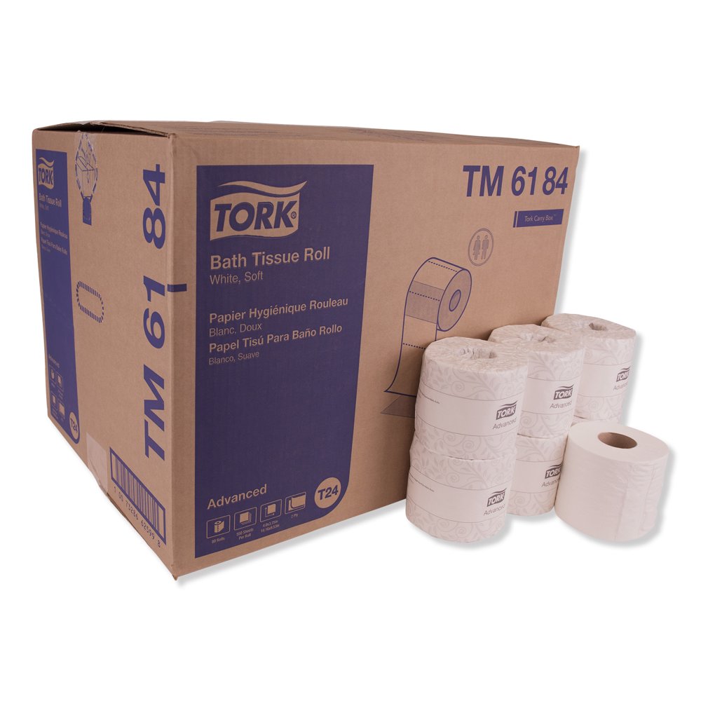 Tork Advanced Toilet Paper Septic Safe 2 Ply White 550 Sheets Roll tork-advanced-toilet-paper-septic-safe-2-ply-white-550-sheets-roll