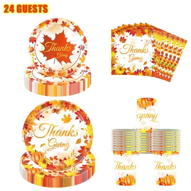 Smile Orange Maple Leaf Pumpkin Fall Placemats Set of 4, 12x18 Inch ...