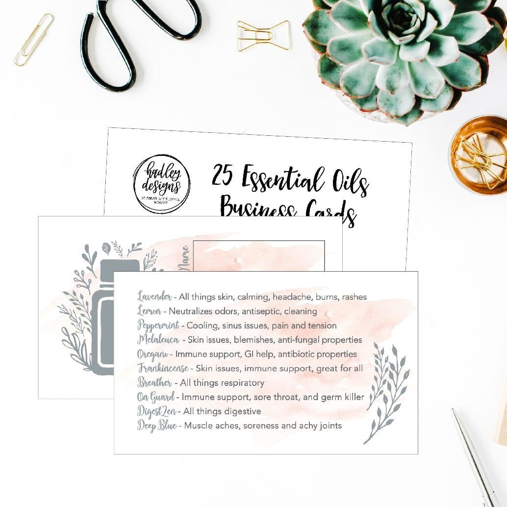 Essential Oil Business Cards