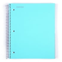 5 Subject Notebook - Wide Ruled - Durable Poly Cover/5 Poly Pockets/200 ...