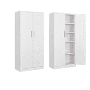 HAUS 59-Piece Quick-Release Snap Rail Garage Organization System Kit ...