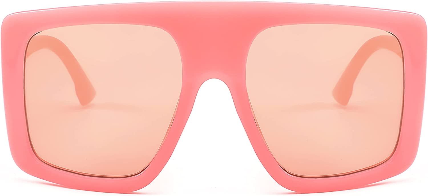 FEISEDY Large Square Baddie Oversized Women Sunglasses Shield Men ...