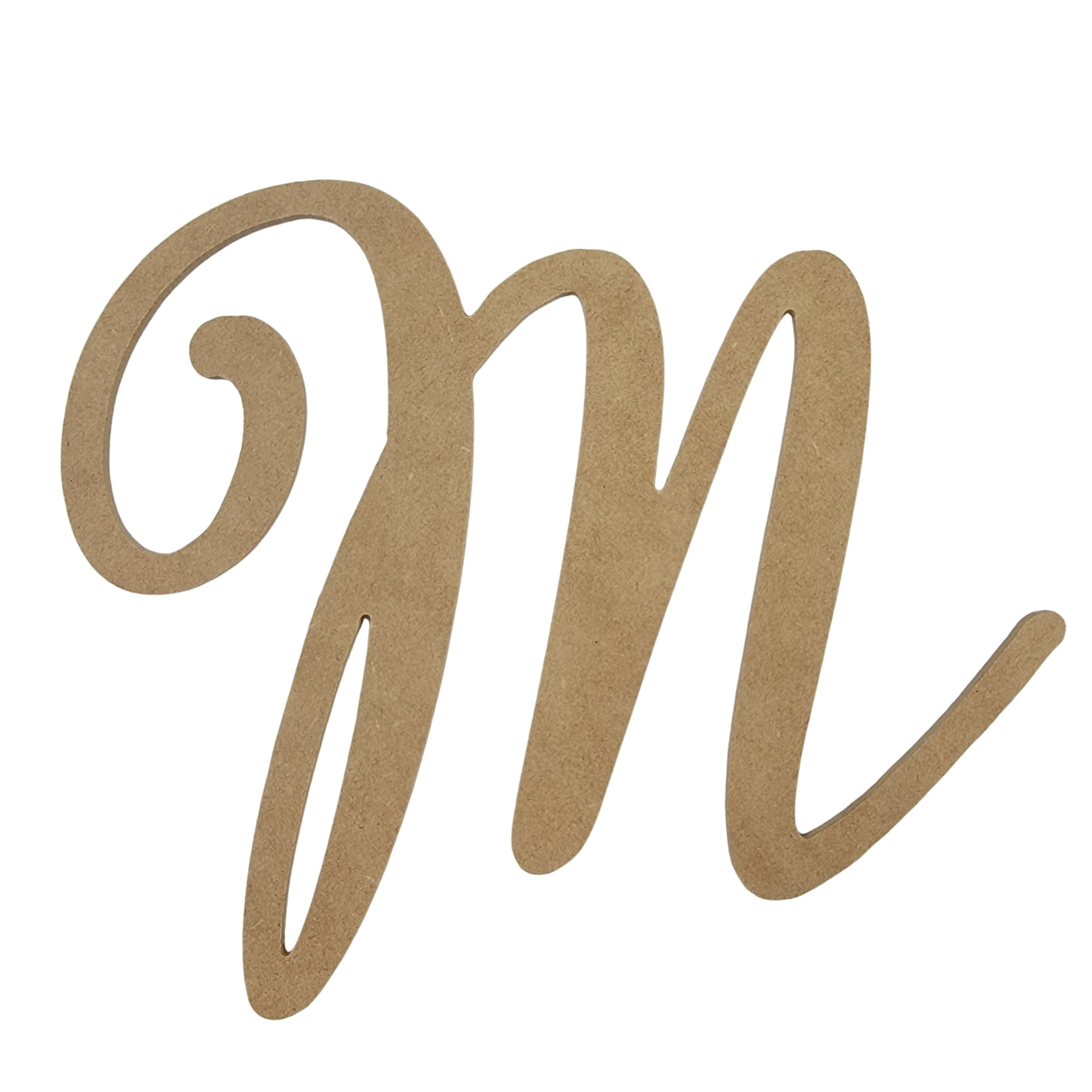 Wooden Letter Unfinished, Miracella Font, Craft Cutout - Walmart.com