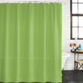 Abstract Solid Color Shower Curtain for Bathroom, Simple Avocado Green ...