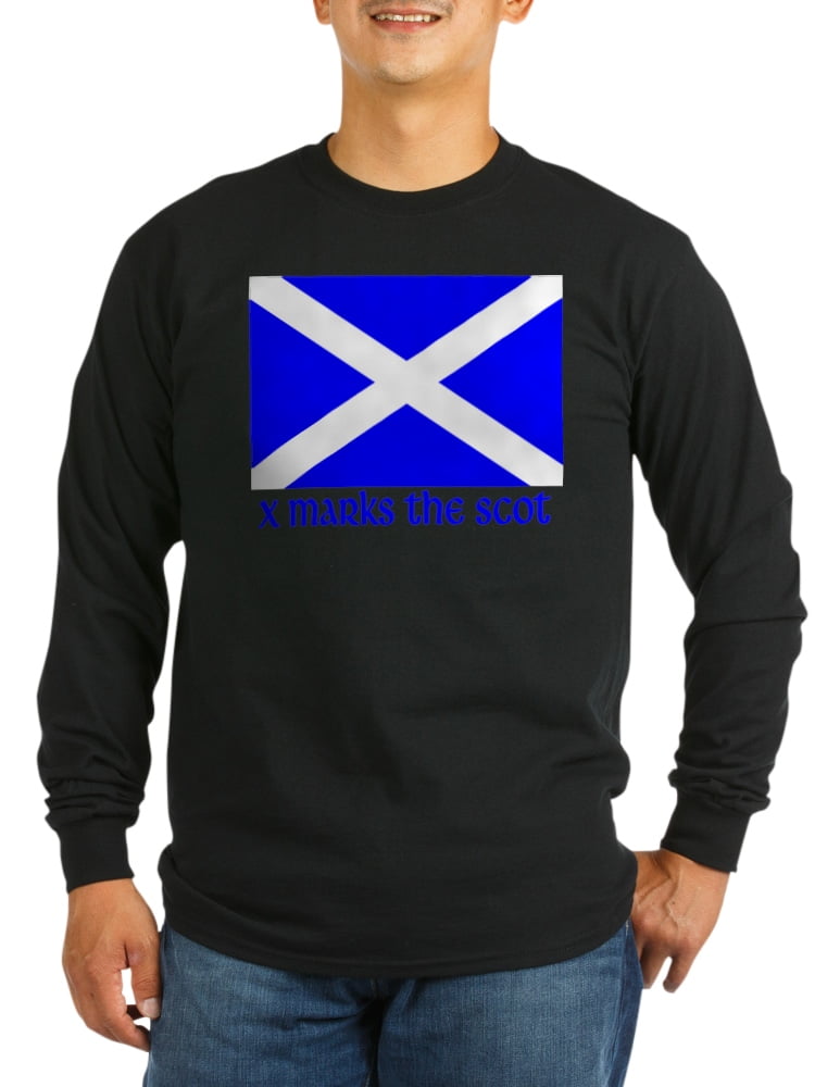 CafePress - X Marks The Scot - Long Sleeve Dark T-Shirt - Walmart.com