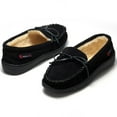 Alpine Swiss Sabine Womens Suede Shearling Moccasin Slippers House ...