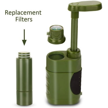 Wild Peak Stay Alive-3 Outdoor Tactical 4-Stage Water Filter Emergency ...