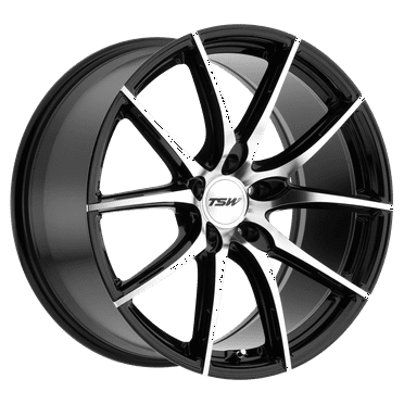 Tsw Tremblant 19X9.5 5X120 20Et 72.1Cb Gloss Black W/ Mirror Cut Lip ...