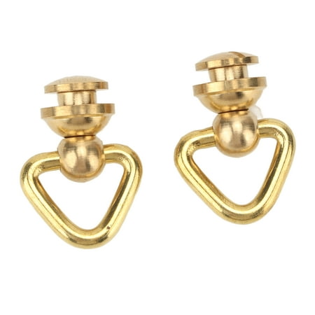 Brass D Ring Rivets, Electroplating Treatment Smoothing Edges Pull Ring ...