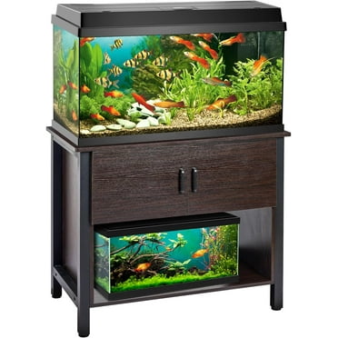 Fish Tank Stand Metal Aquarium Stand with Cabinet, for 40 Gallon ...