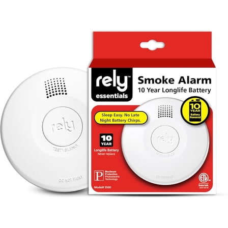 First Alert PR710 Slim Photoelectric Smoke Detector with 10-Year ...