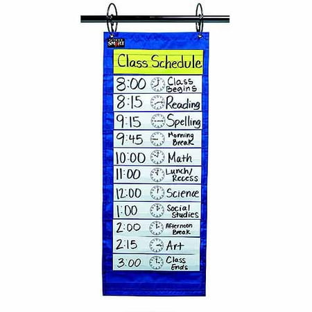 School Smart Classroom Schedule Pocket Chart - Walmart.com