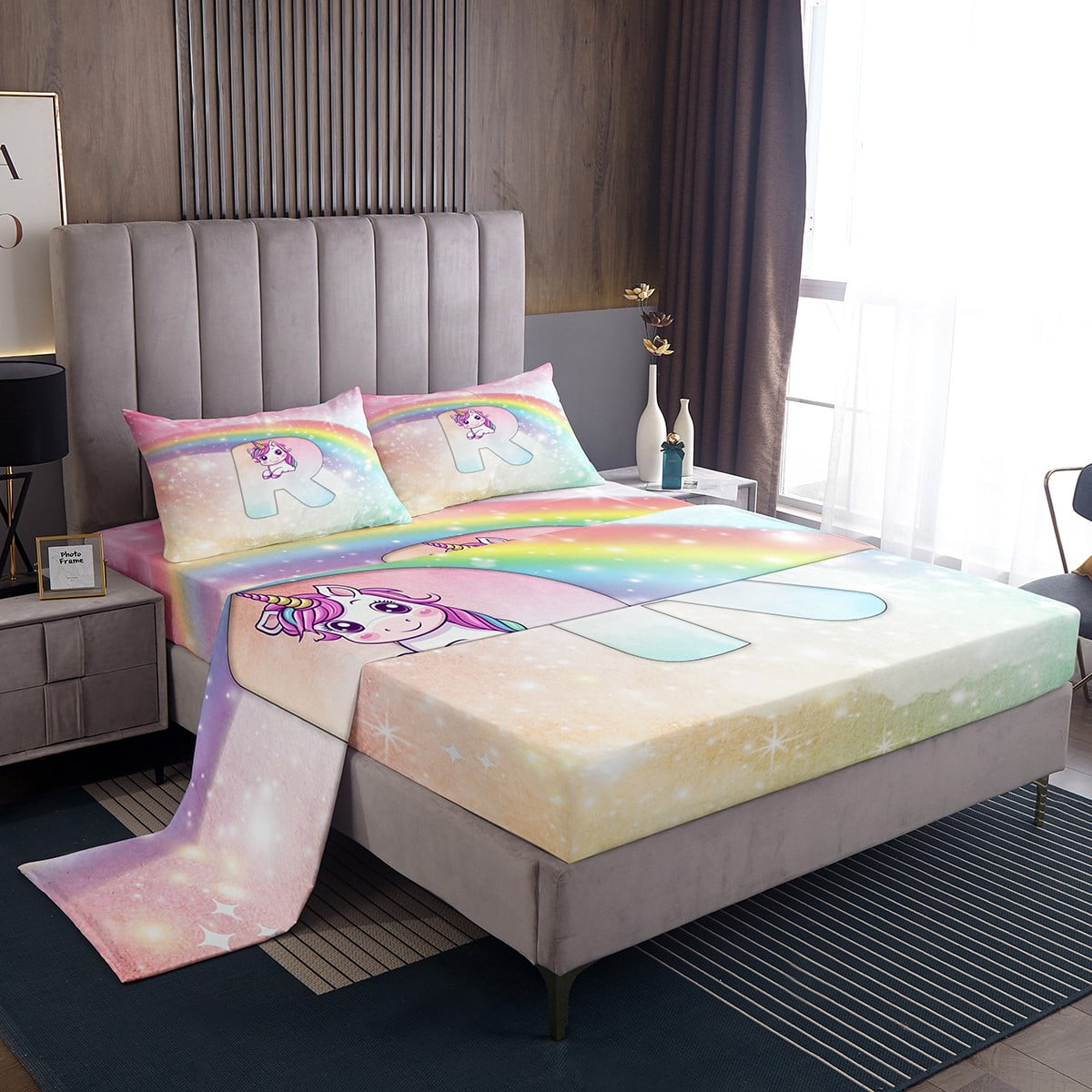 Click here for Erosebridal Animal Unicorn Bed Sheets Set Queen Si... prices