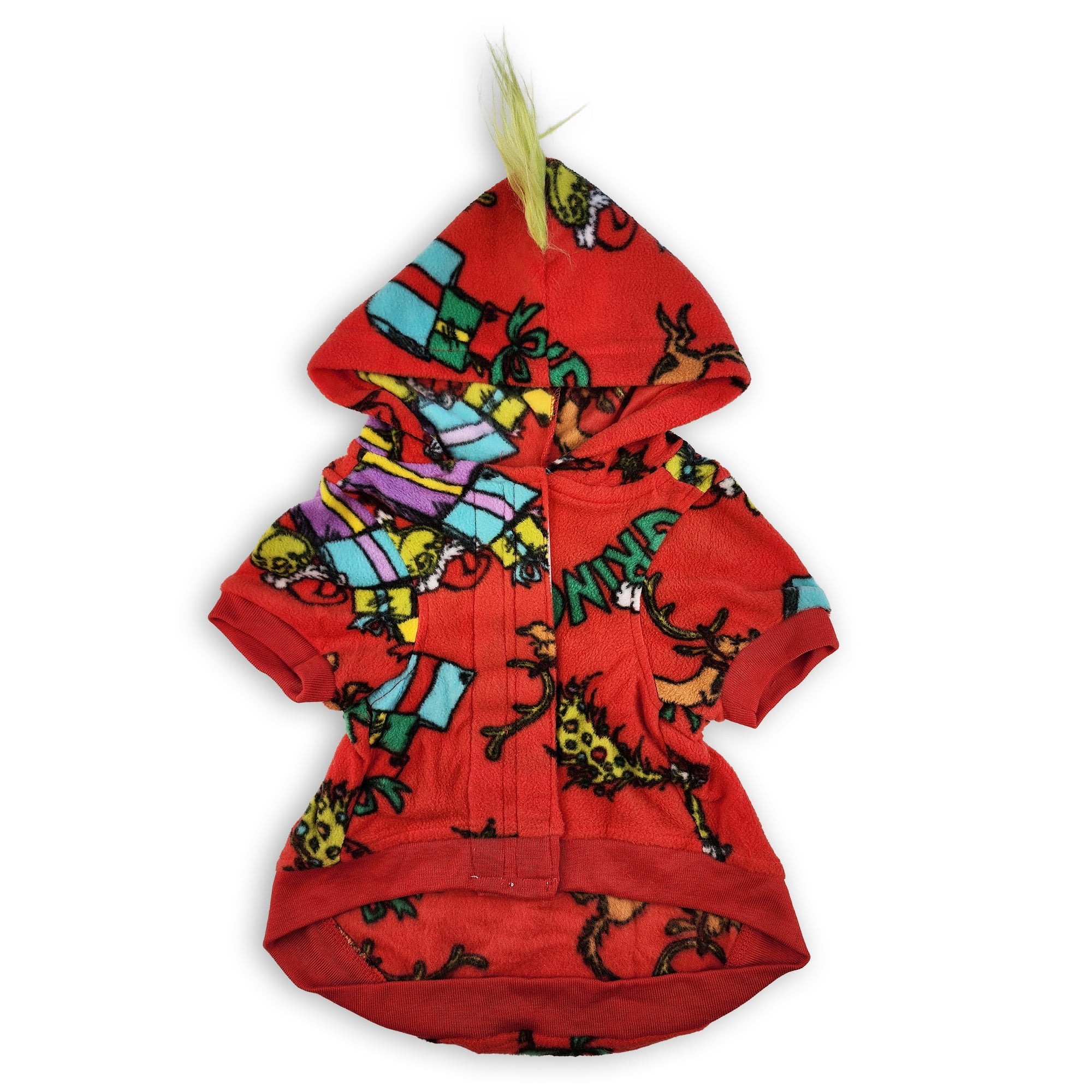 Holiday Grinch 1-Piece Colorful AOP Dog Coat for Your Furry Friend ...