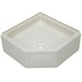 Lippert 27In X 27In RV Corner Shower Pan, Scratch-Resistant ABS Acrylic ...