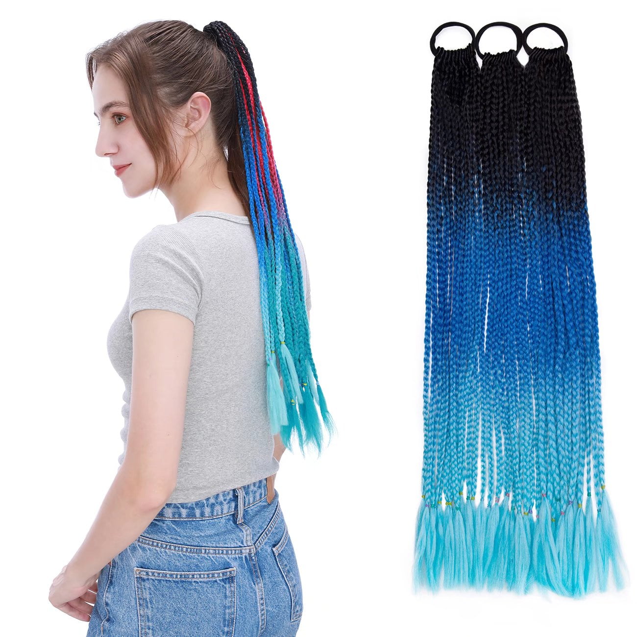 Pigtail Braids With Extensions