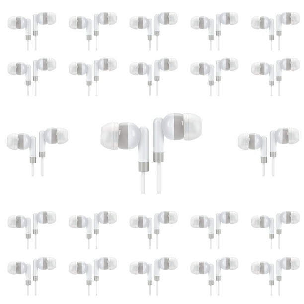 100 Packs Bulk Earbuds for Classroom Kids Student Headphones Class Set ...