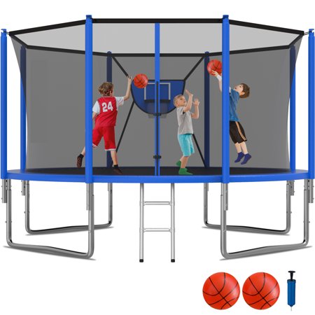 KOFUN 1200LBS 12FT Trampoline for Kids and Adults Outdoor Backyard ...