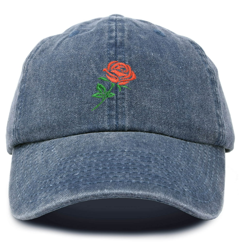 DALIX - DALIX Red Rose Hat Premium Embroidered Baseball Cap Womens in ...