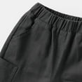 Afuyipoi Boys Cargo Pants Size 1-10 Elastic Waist Multi Pockets Solid ...
