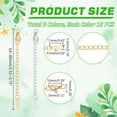 30Pcs 2 Colors 304 Stainless Steel Chain Extender Chain Tabs with Word ...