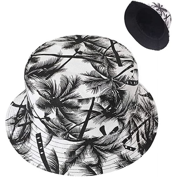 SHAR Hat Women Fisherman Hat Cotton Sun Hat Men Bob Summer Reversible ...