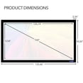 QualGear QG-PS-FF6-169-150-G 16:9 Fixed Frame Projector Screen, 150 ...