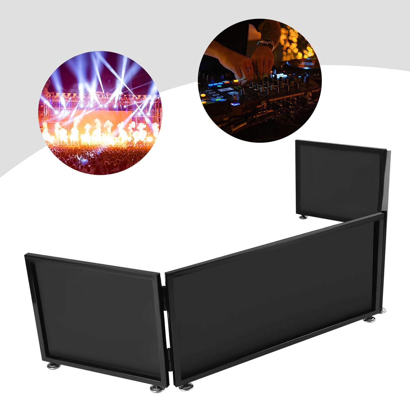 Miumaeov Portable Tabletop Event Facade DJ Booth Foldable Cover Screen ...