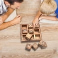 Wooden Tic Tac Toe/ Noughts and Crosses Game Unique Handmade Quality ...