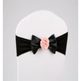 10Pcs Chair Sashes Chair Cover Bands Elastic Bows for Wedding Party ...