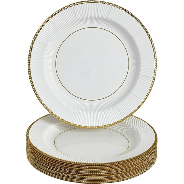 Silver Spoons Heavy Duty Disposable Plates - Fancy Paper Plates ...