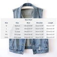 Zynoxe Womens Plus Size Denim Jean Vest Trendy Versatile Button Up ...