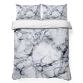 Abstract Marble Stone Texture 3 Pieces Quilt Set,1 Quilt with 2 Shams ...