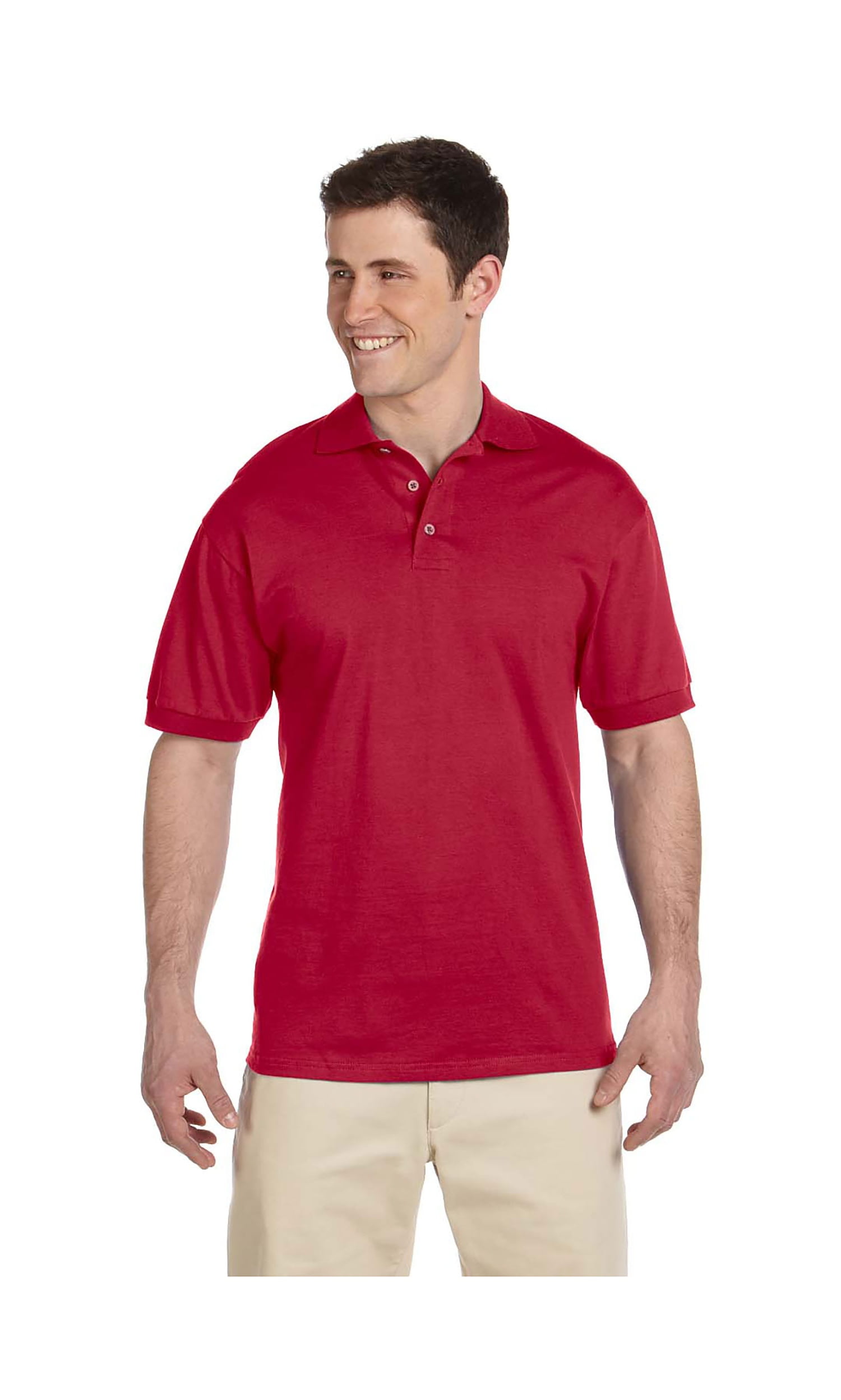 Jerzees Men's Heavyweight Welt Knit Collar Jersey Polo Shirt, Style ...