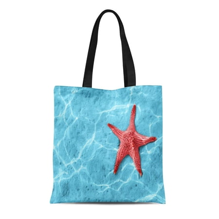 HATIART Canvas Tote Bag Star Starfish in Blue Water Light Reflection ...